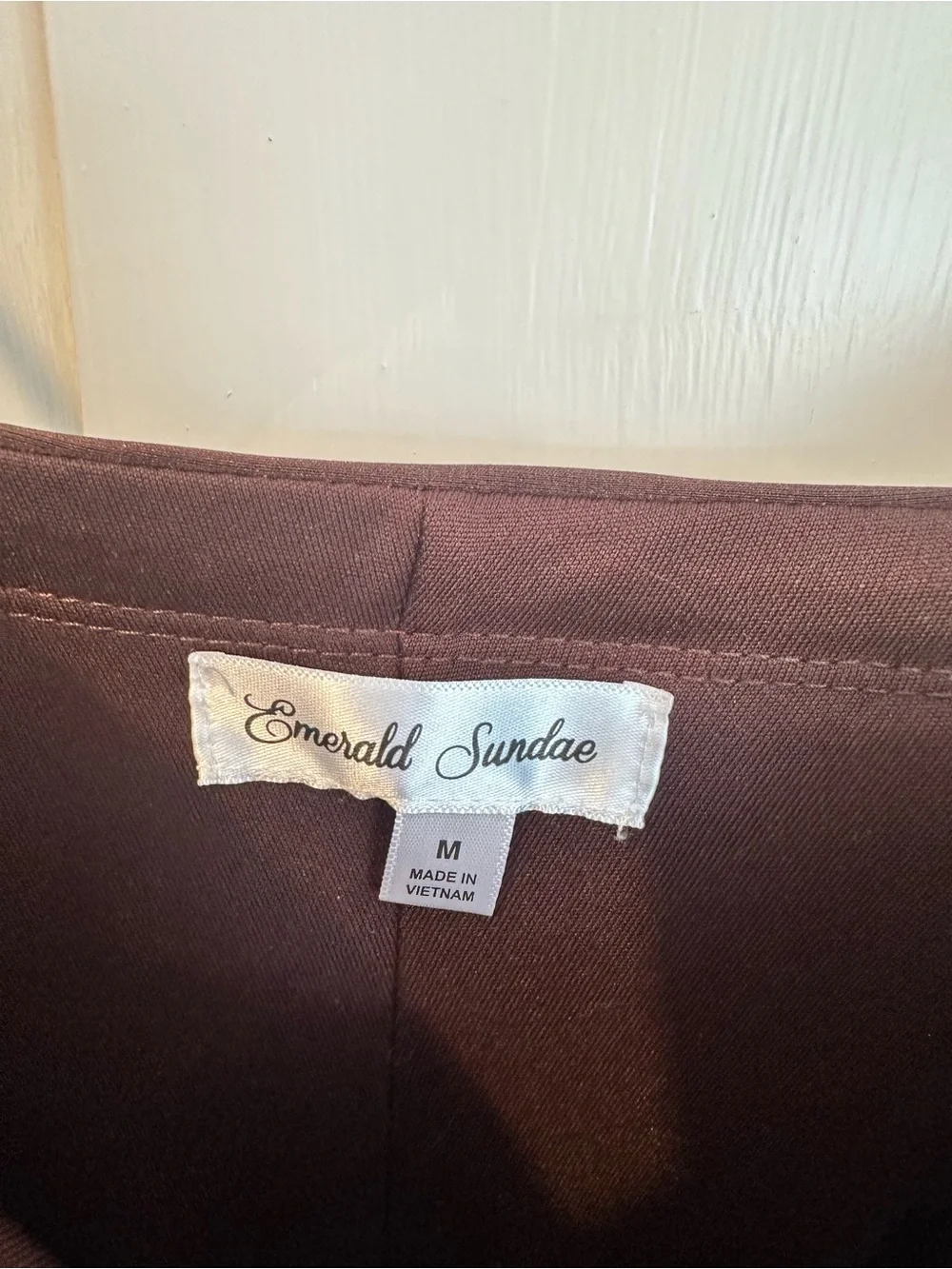 Emerald Sundae | Dresses | Emerald Sundae Chocolate Brown Ruched Mini ...